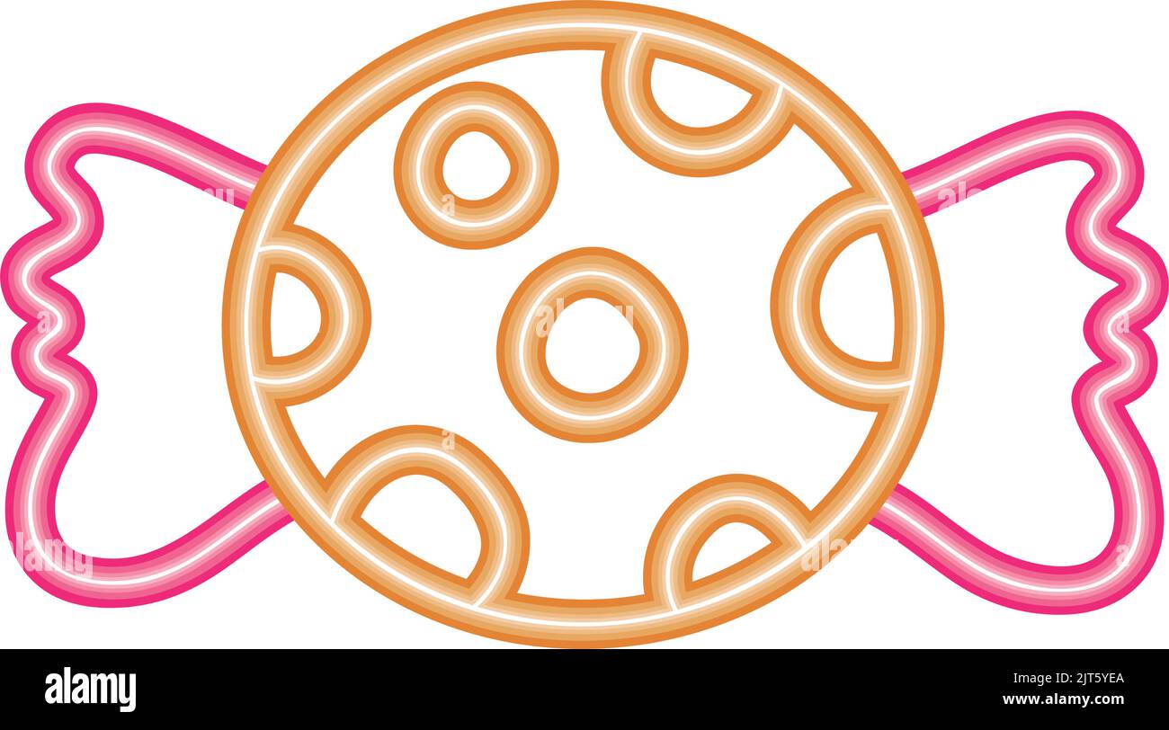 halloween sweet candy neon light icon Stock Vector Image & Art - Alamy