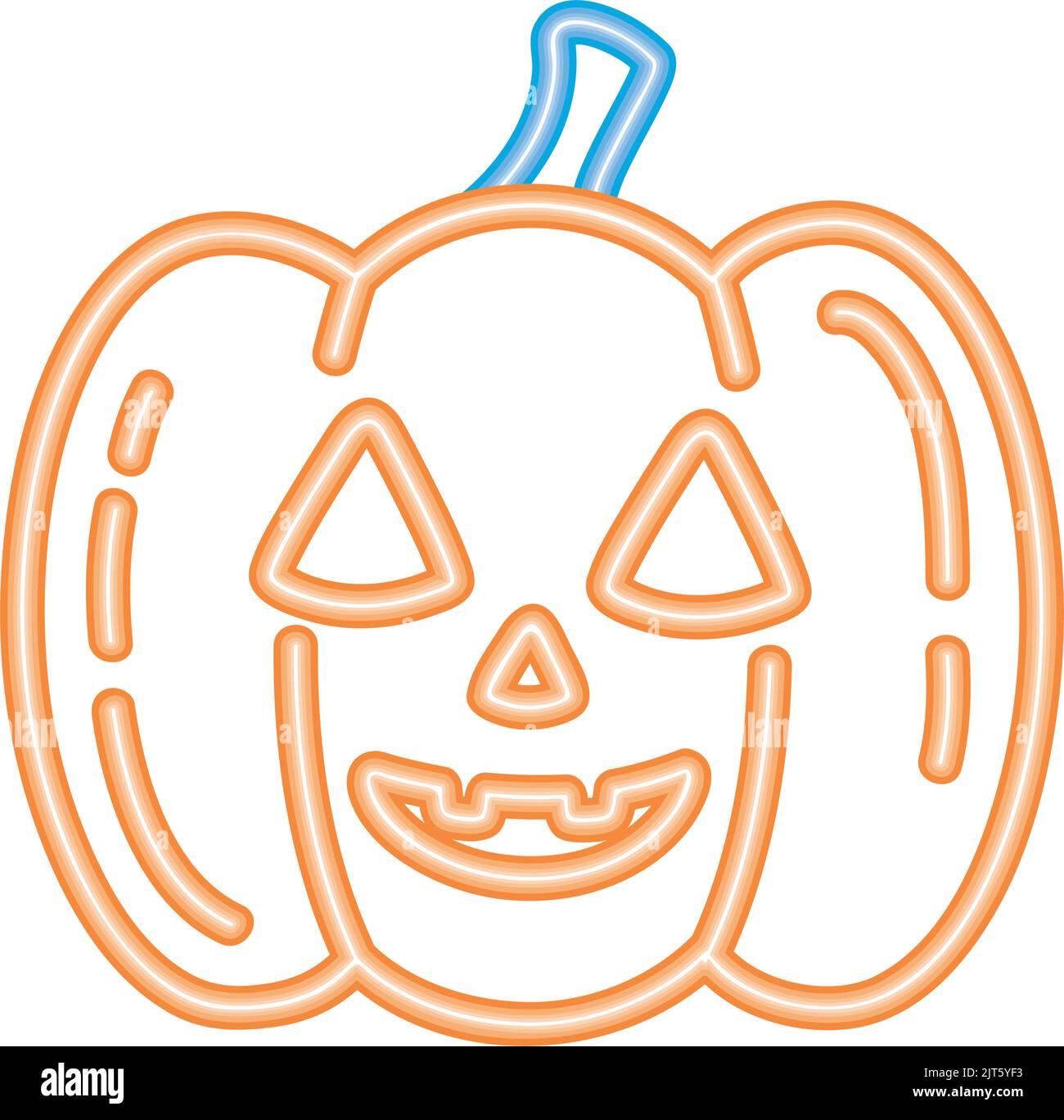 pumpkin halloween neon light icon Stock Vector Image & Art - Alamy