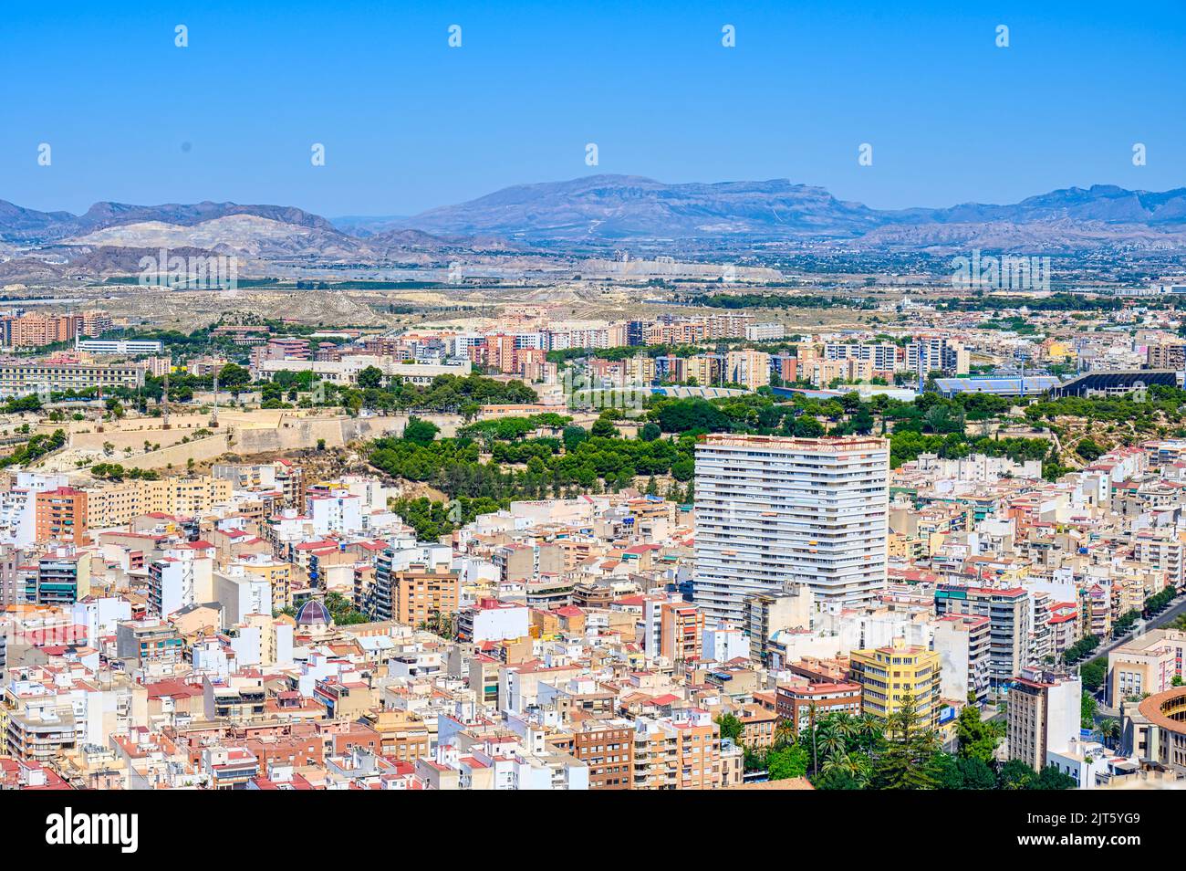 Skyline or cityscape.The capital of the Spanish province is a famous ...