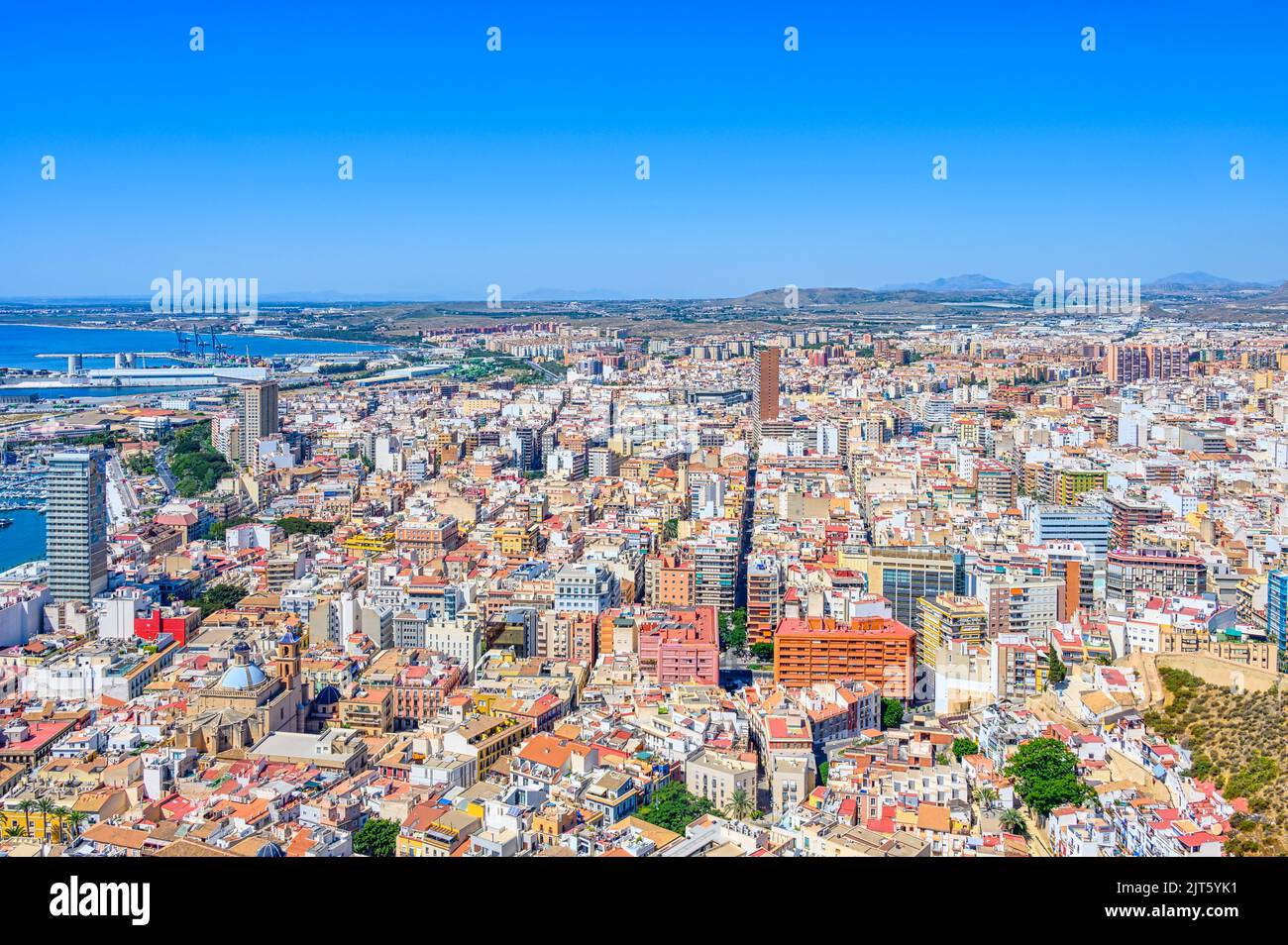 Skyline or cityscape. The capital of the Spanish province is a famous ...