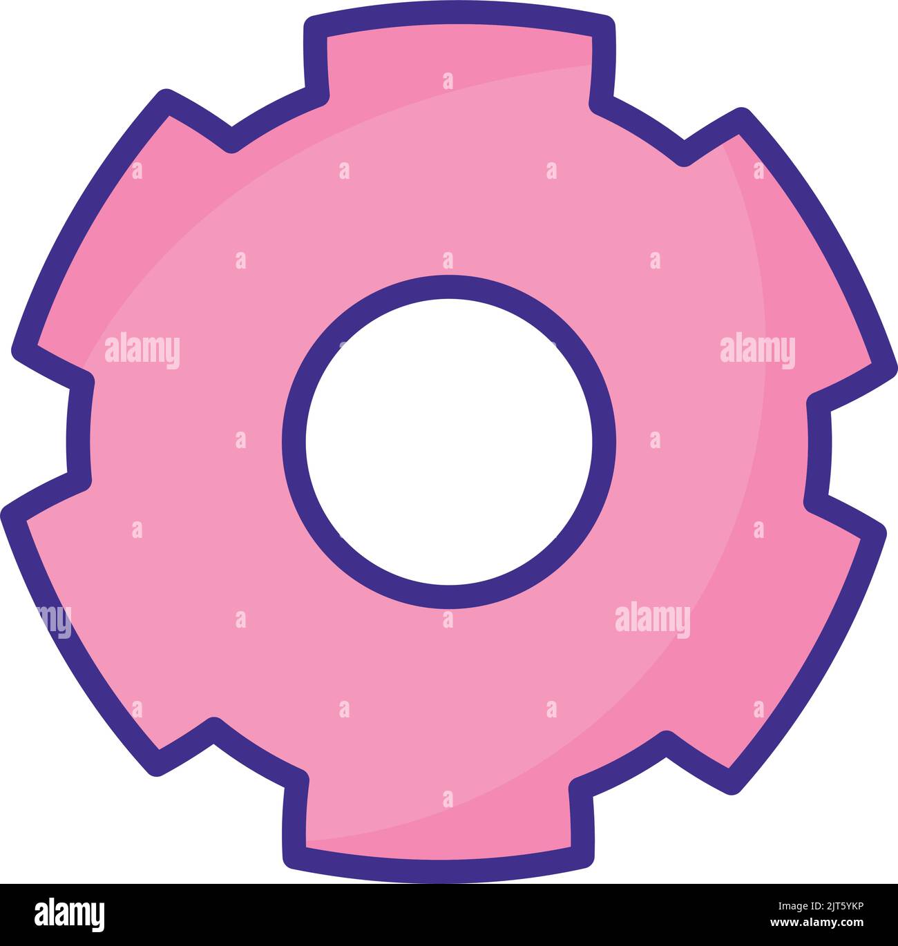 pink gear cog setting machine icon Stock Vector Image & Art - Alamy