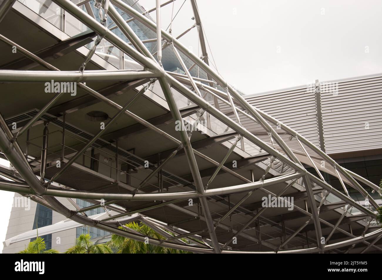 The Helix Bridge, Singapore River, Singapore Stock Photo - Alamy