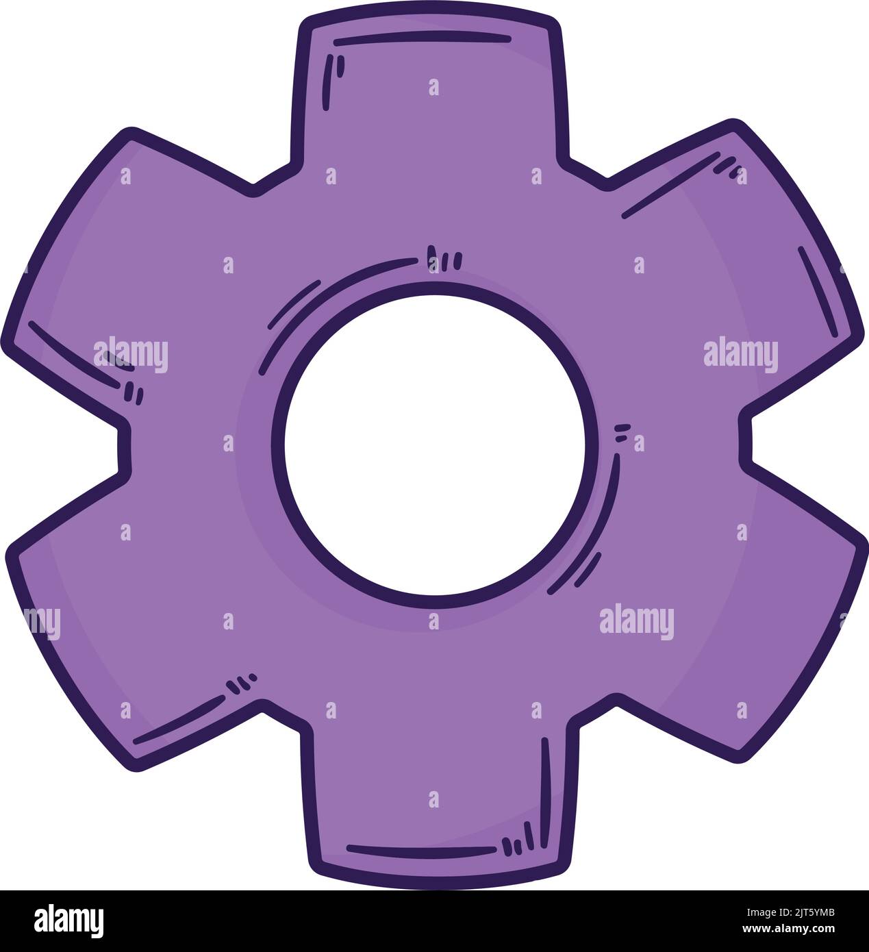 purple gear cog setting machine icon Stock Vector Image & Art - Alamy