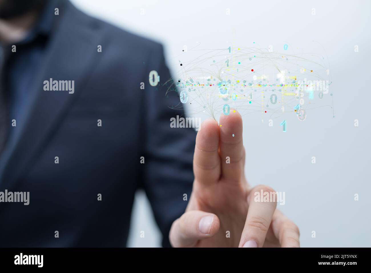 Man's hand wireframe hi-res stock photography and images - Alamy
