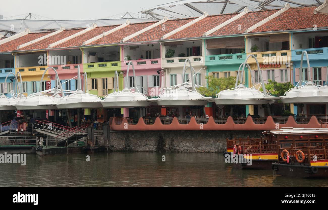 Clarke Quay, Singapore River, Singapore. Oriiginally home to many ...