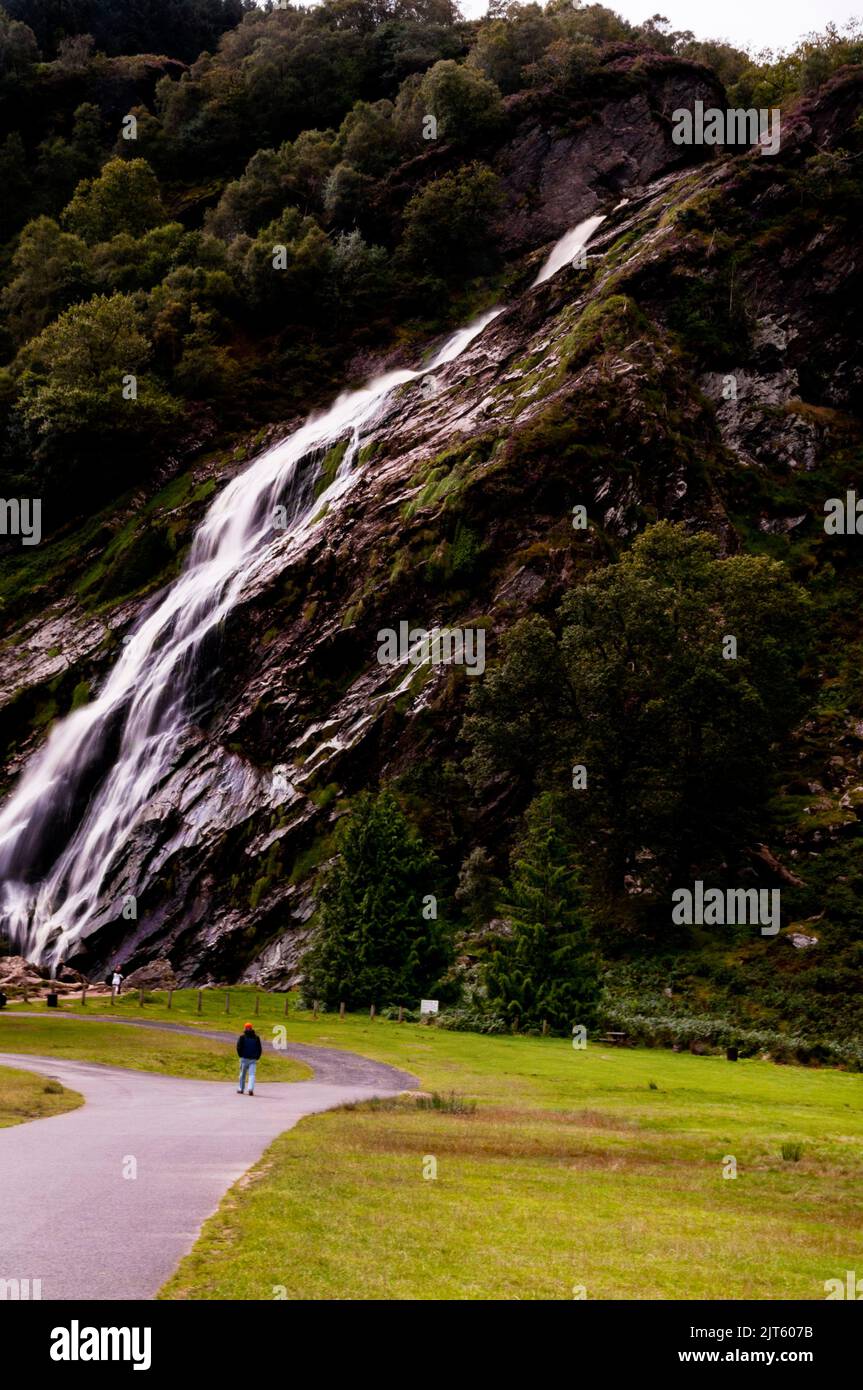 Powerscourt Waterfalls in Enniskerry, Ireland Stock Photo - Alamy
