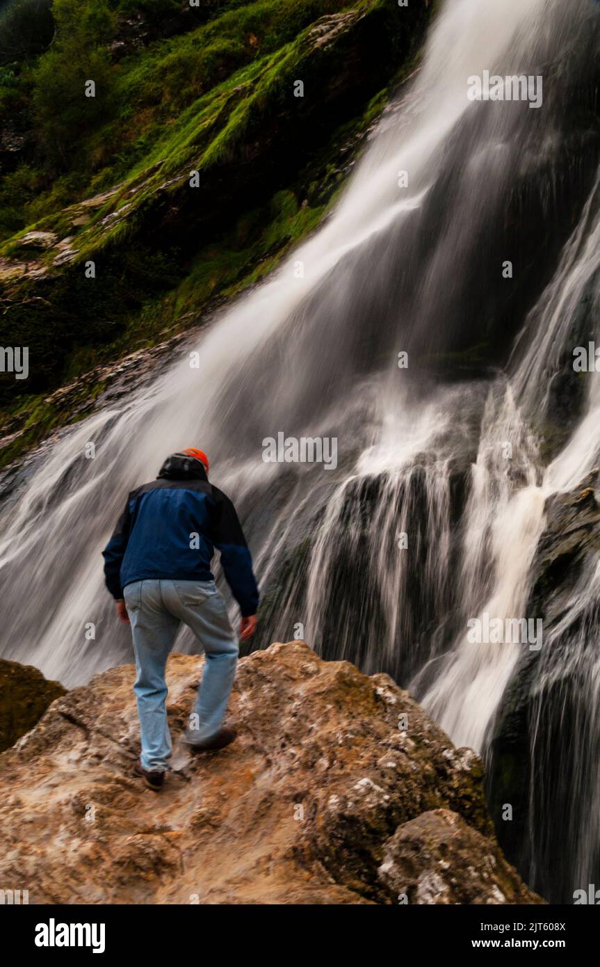 Powerscourt Waterfalls in Enniskerry, Ireland, the second highest ...
