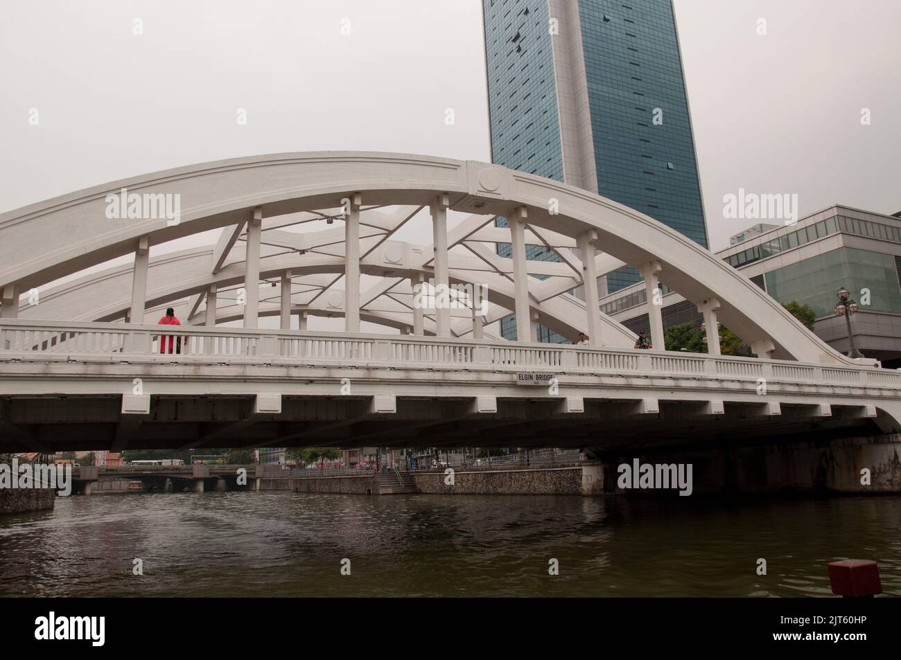Elgin Bridge, Singapore River, Singapore. Named after Lord Elgin who ...