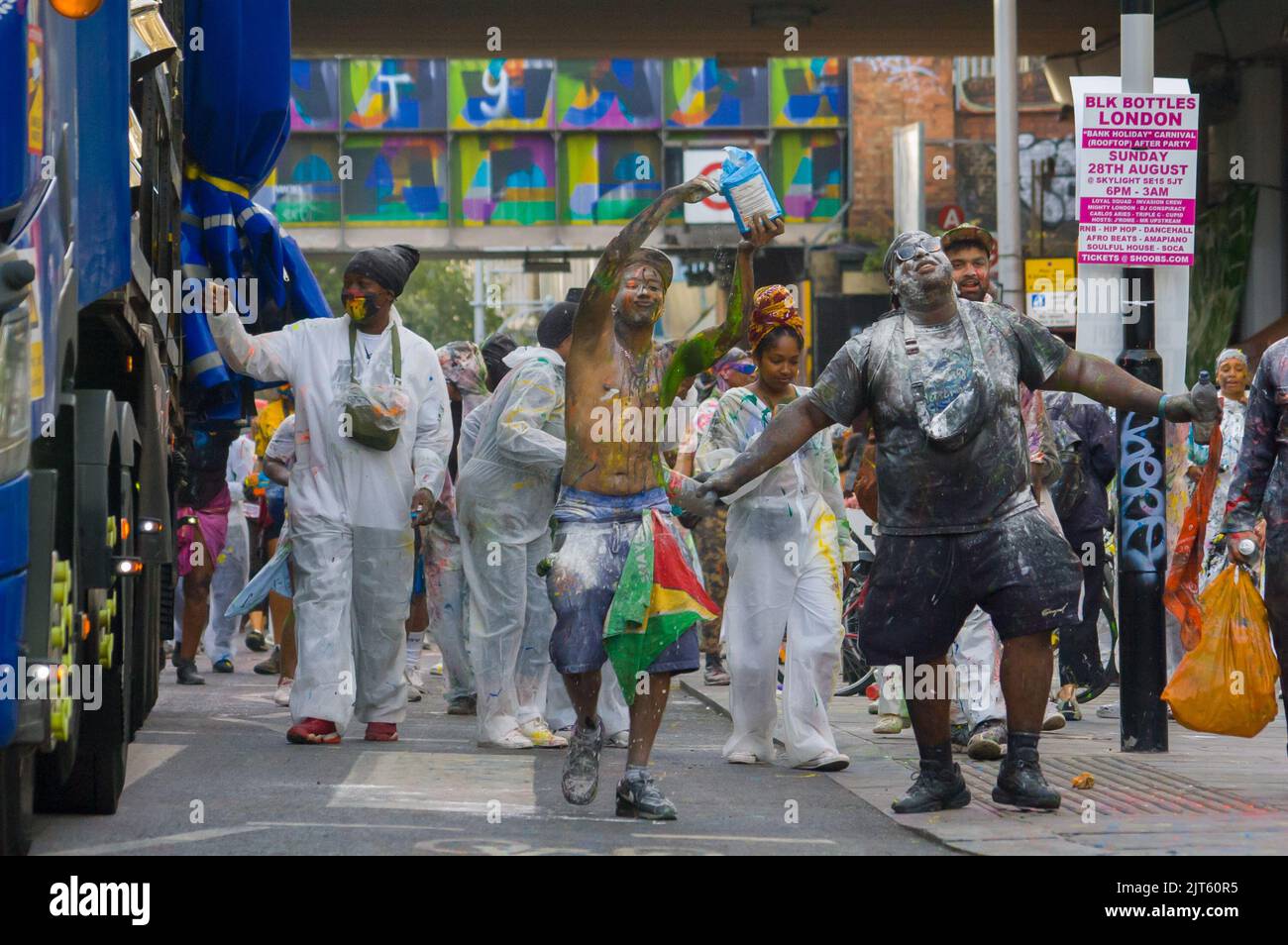 Ladbroke Grove, London, England. 28th August 2022. Revellers at Notting ...