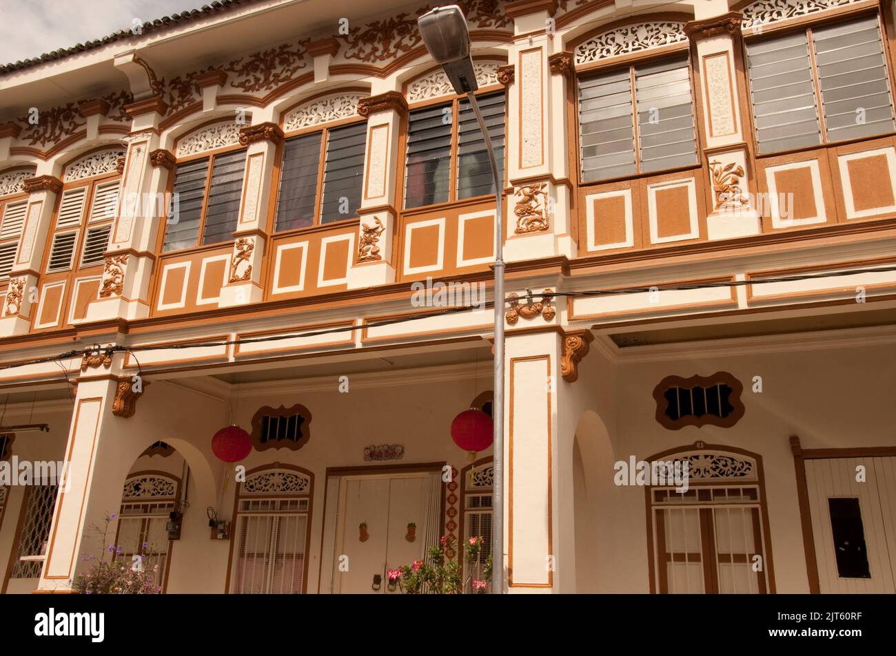 Renovated Colonial Buildings - Chinese Shop-houses, Georgetown, Penang ...