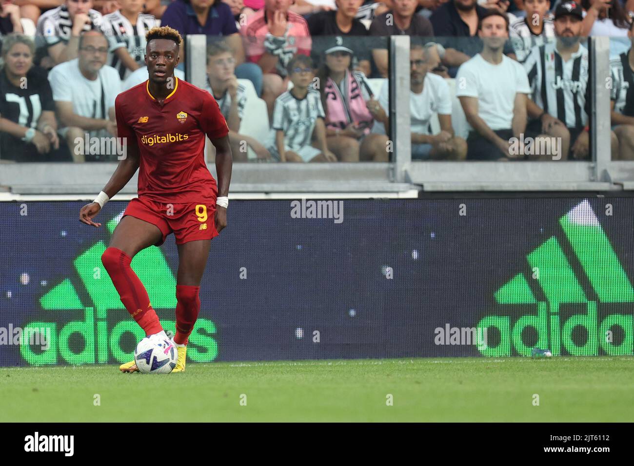 Tammy Abraham of As Roma controls the ball during the Serie A match ...
