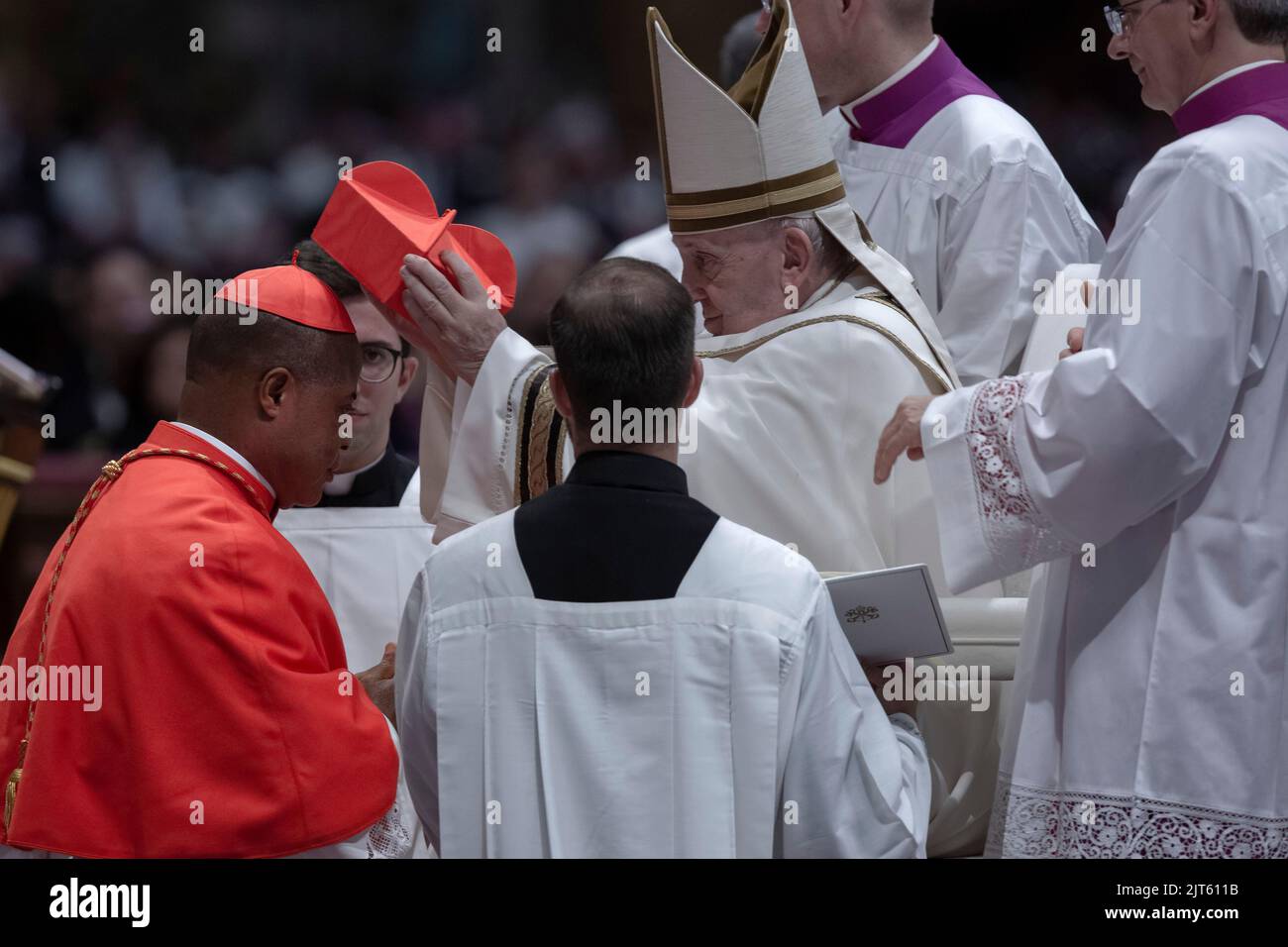 Vatican City, Vatican, 27 August 2022. Newly appointed Cardinal Peter ...