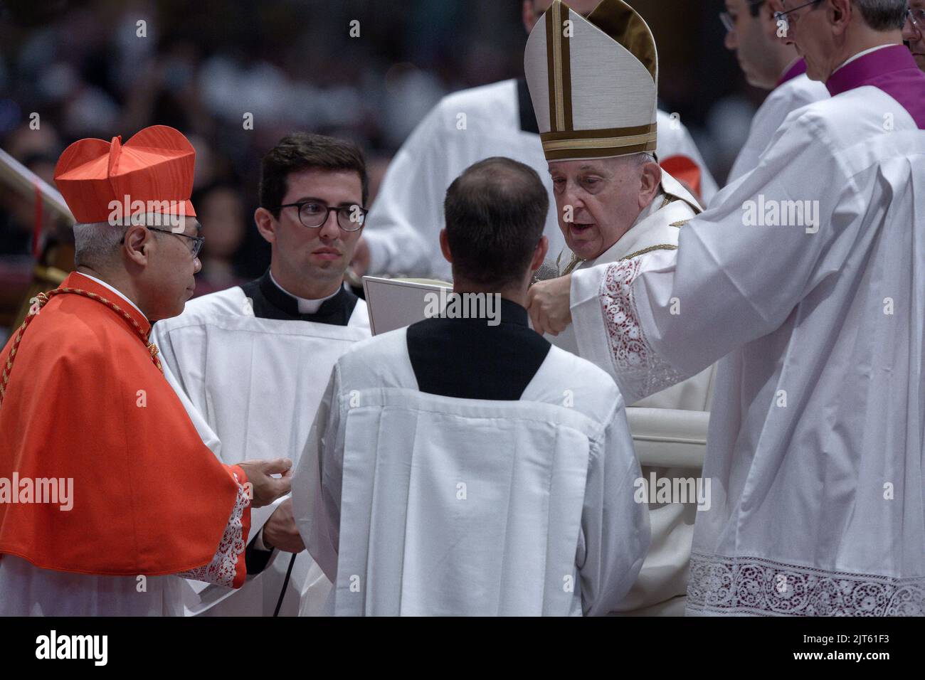 Vatican City, Vatican, 27 August 2022. Newly appointed Cardinal William ...