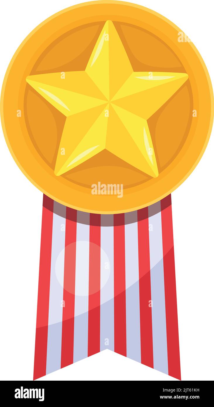 usa medal with golden star icon Stock Vector Image & Art - Alamy