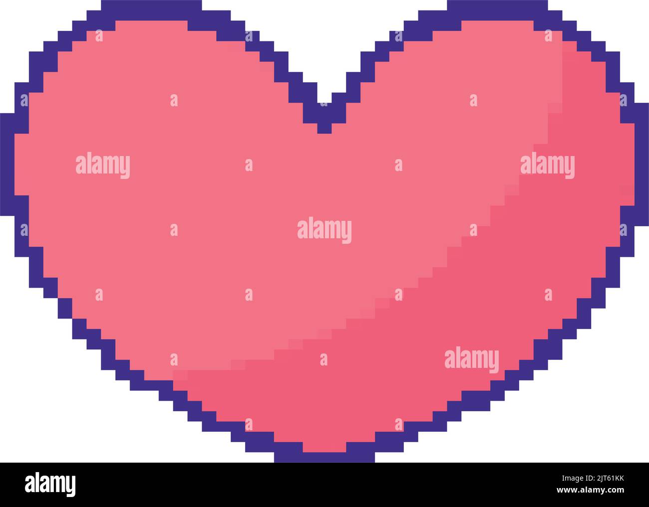 Heart Pixel Art Style Icon Stock Vector Image And Art Alamy 2884