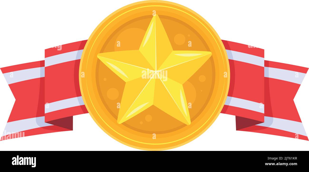 usa medal with red ribbon icon Stock Vector Image & Art - Alamy