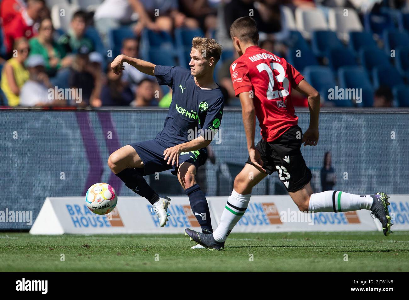 Hanover, Germany. 28th Aug, 2022. Soccer: 2nd Bundesliga, Hannover 96 ...