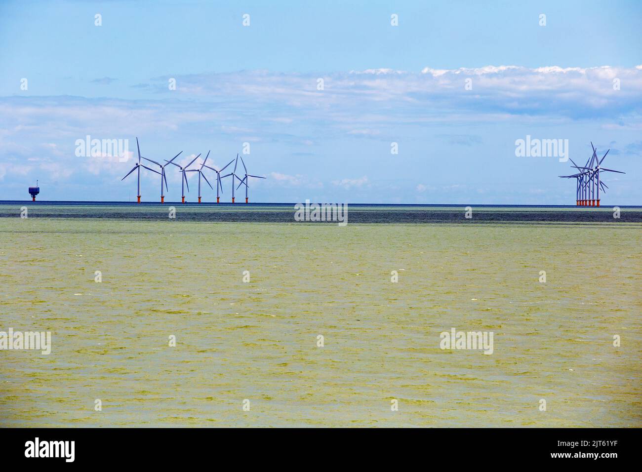 Wind farm at Clacton On Sea Stock Photo - Alamy