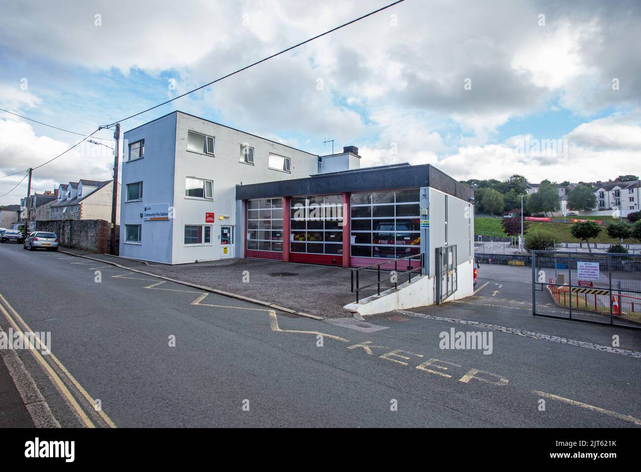 Bodmin, Cornwall, England, August 21st 2022, The fire station for the ...