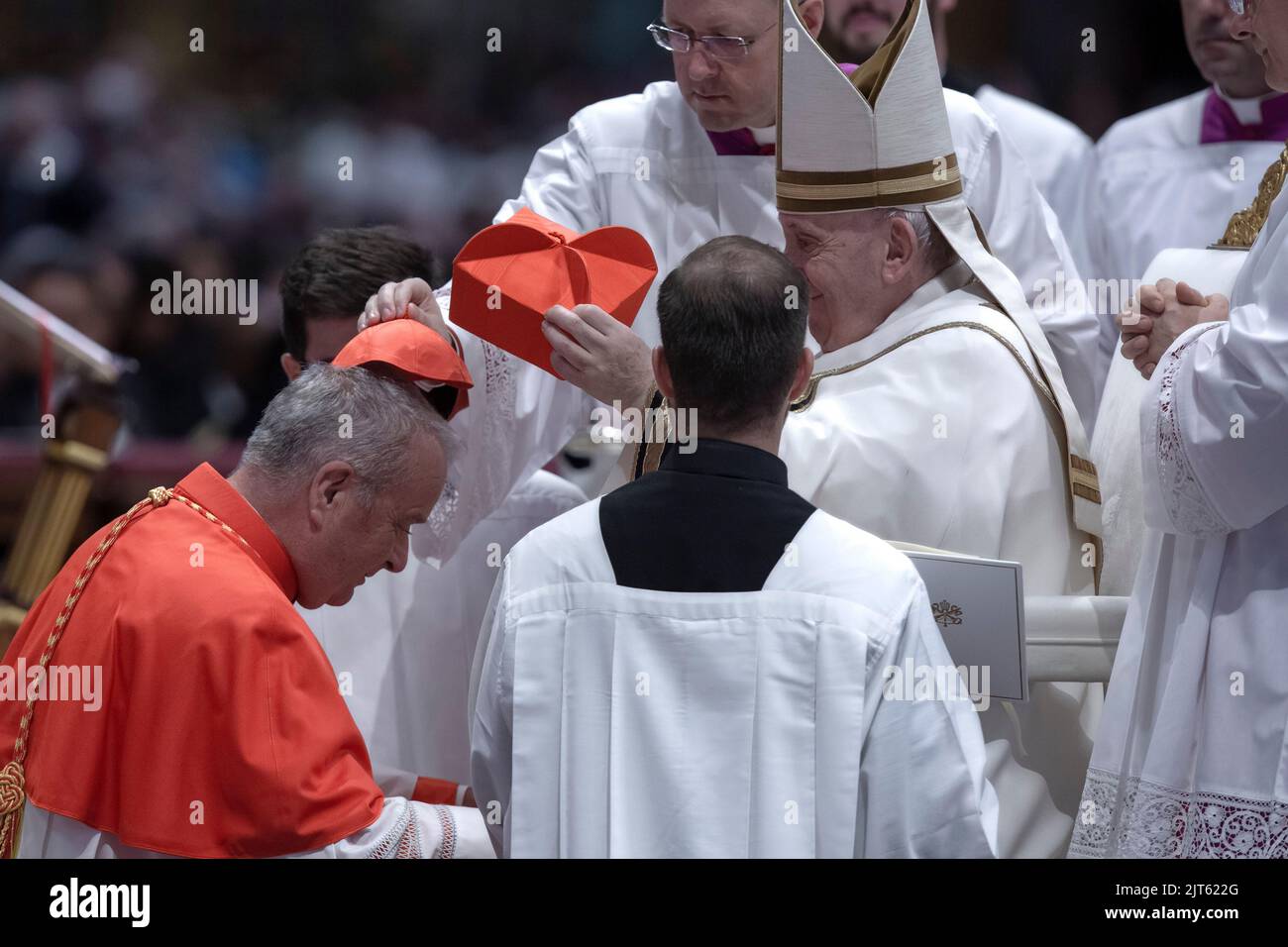 Vatican City, Vatican, 27 August 2022. Newly appointed Cardinal Arrigo ...