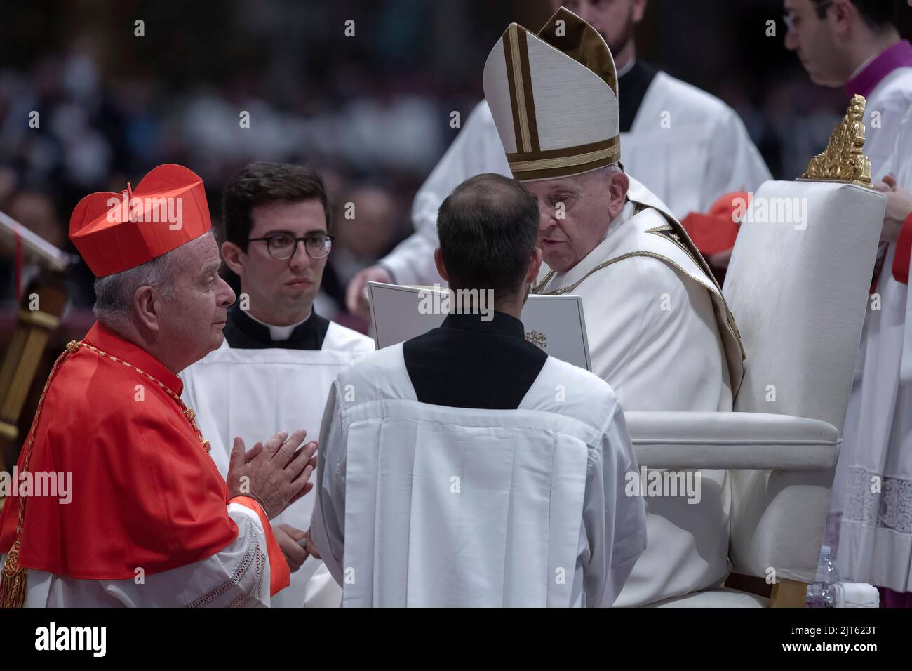 Vatican City, Vatican, 27 August 2022. Newly appointed Cardinal Arrigo ...