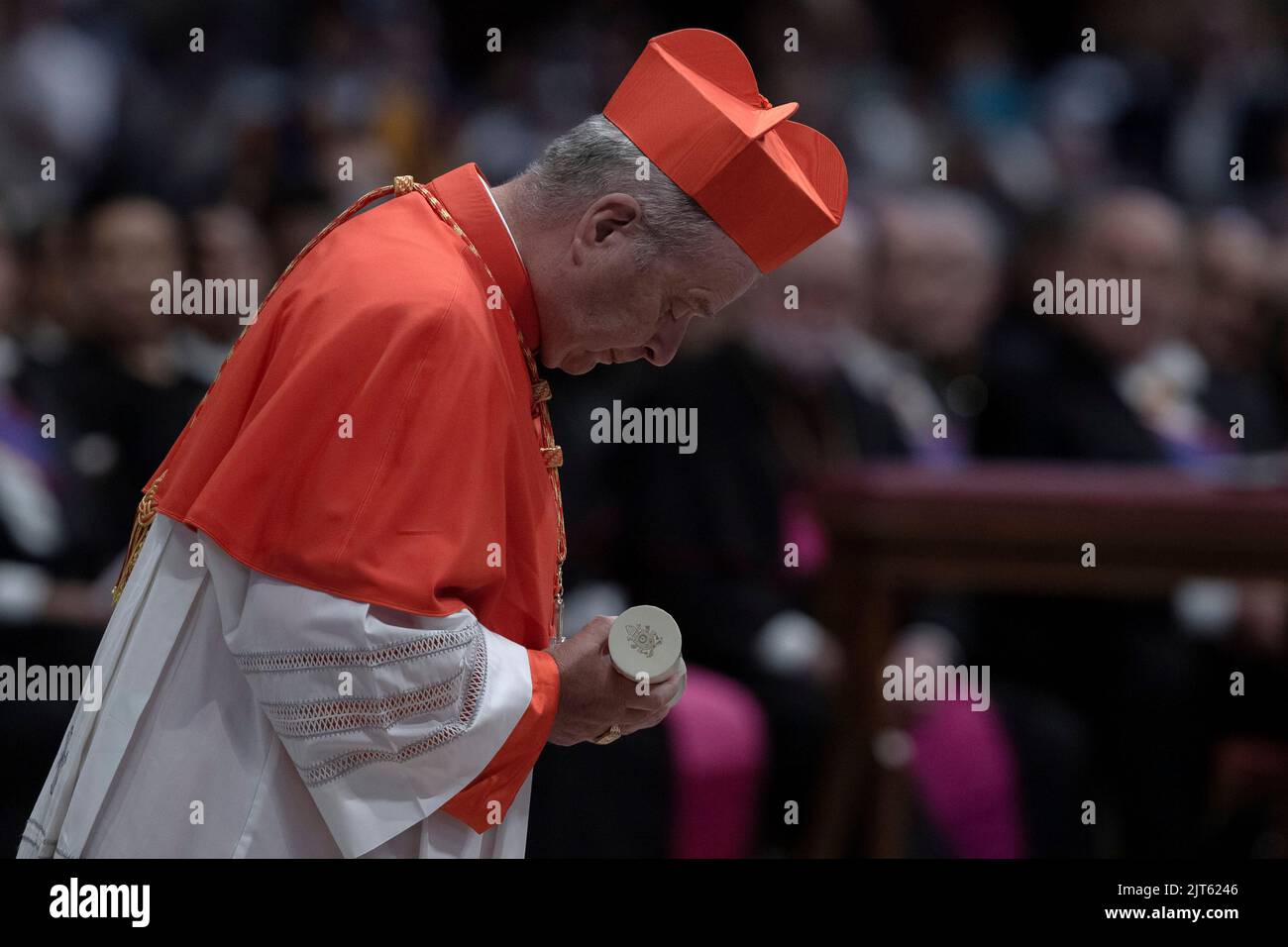 Vatican City, Vatican, 27 August 2022. Newly appointed Cardinal Arrigo ...