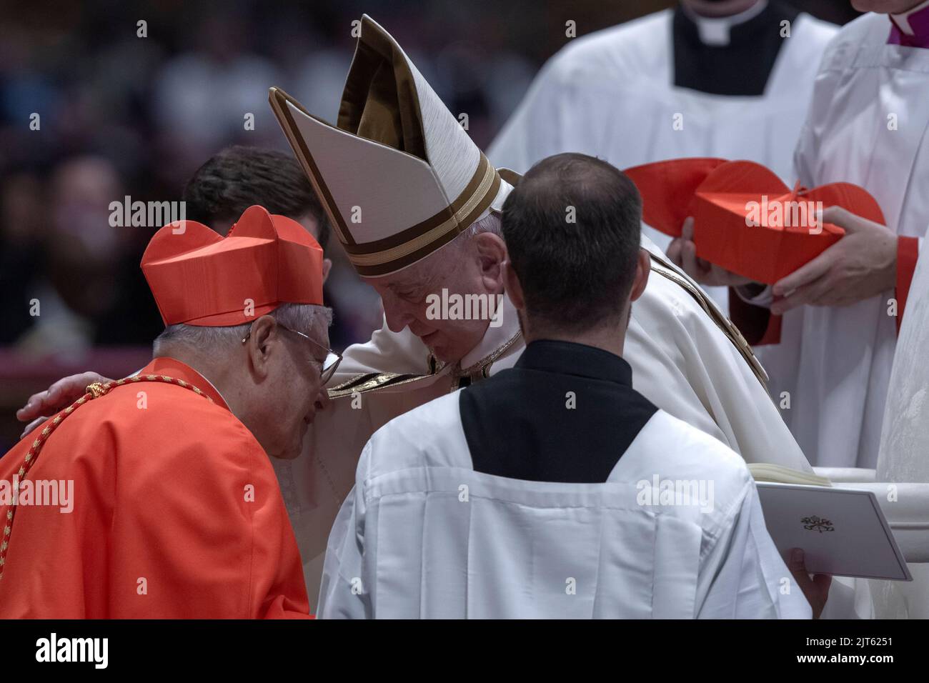 Vatican City, Vatican, 27 August 2022. Newly appointed Cardinal ...