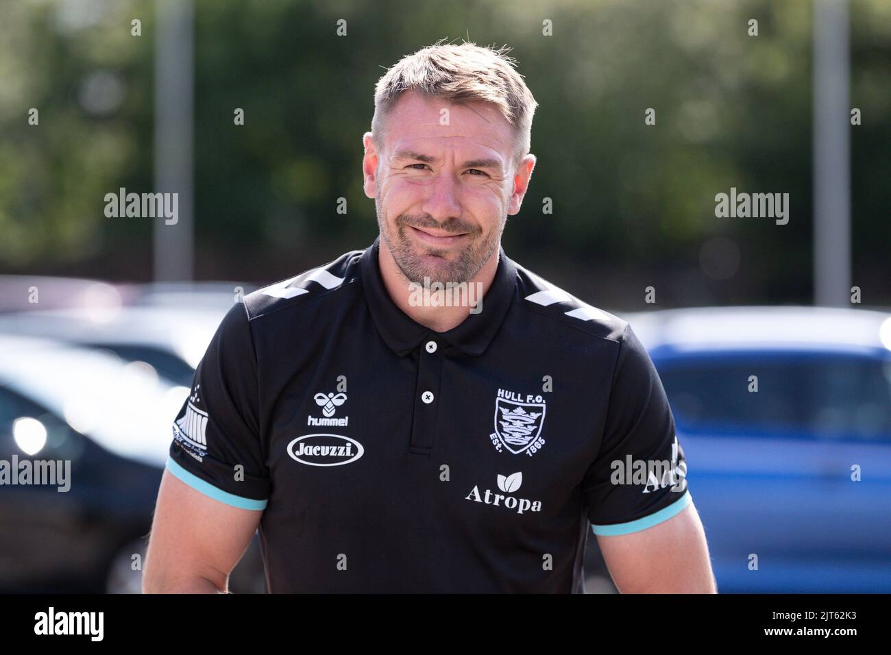 Michael Shenton head of emerging talent for Hull FC arrives at The MKM ...