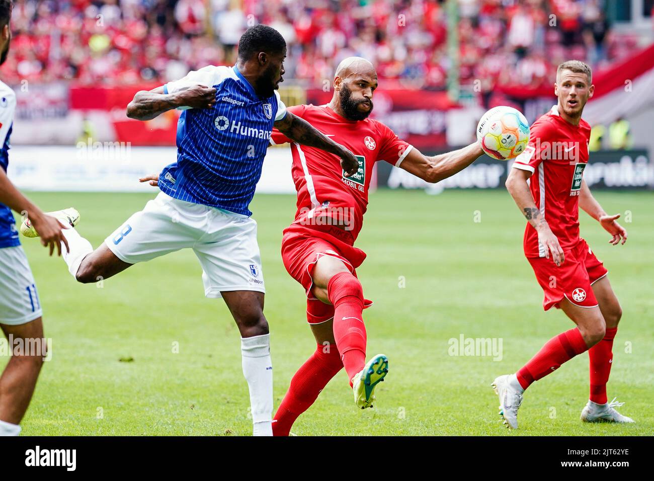 Kaiserslautern, Germany. 28th Aug, 2022. Soccer: 2nd Bundesliga, 1. FC ...