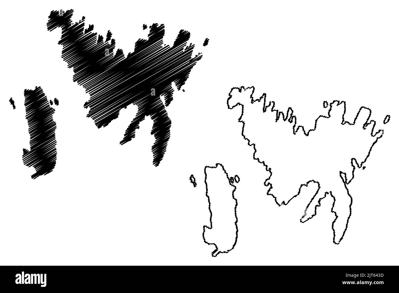 South Havra island (United Kingdom of Great Britain and Northern Ireland, Scotland, Shetland ...