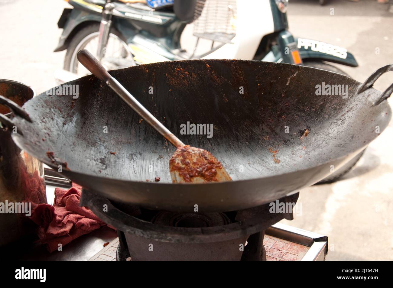 Empty Wok, Hawker Food Court, George Town, Penang, Malaysia, Asia ...