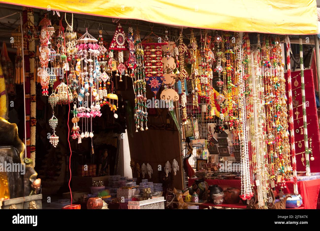 Deepavali Decorations, Market Stalls, Little India, Georgetown, Penang ...