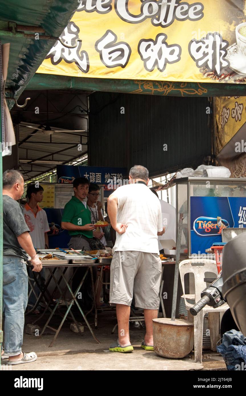 Hawker Food Court, George Town, Penang, Malaysia, Asia. Malaysians love ...