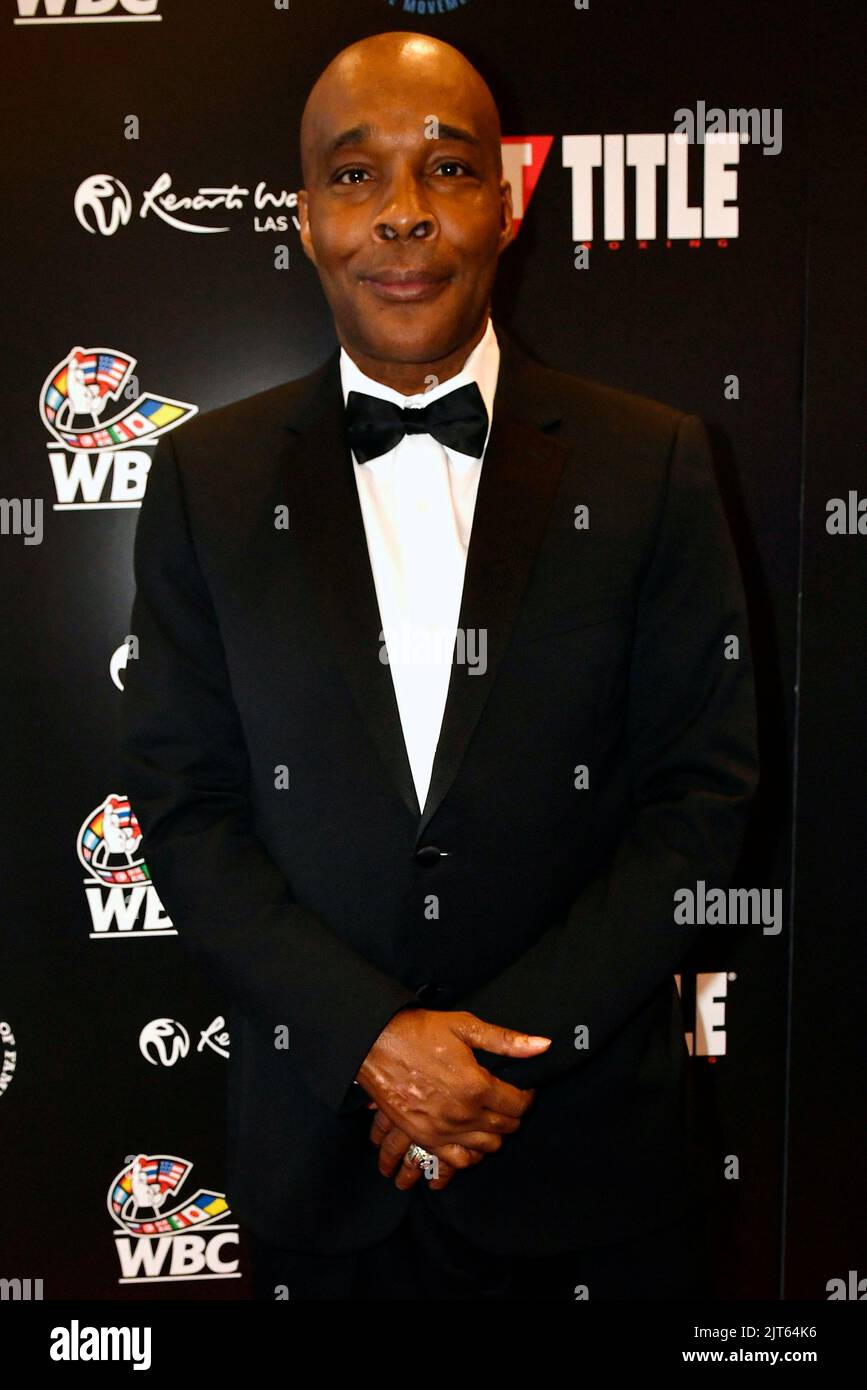 Las Vegas, NV, USA. 27th Aug, 2022. Michael Nunn Arriving at the ...