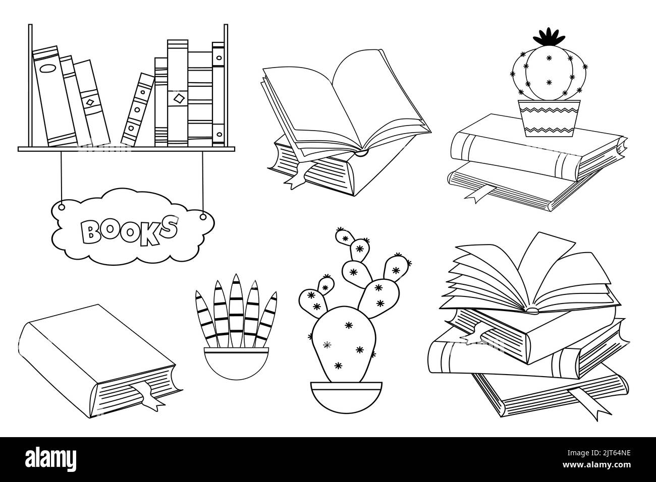 Books in bookstore bookshop Cut Out Stock Images & Pictures - Alamy