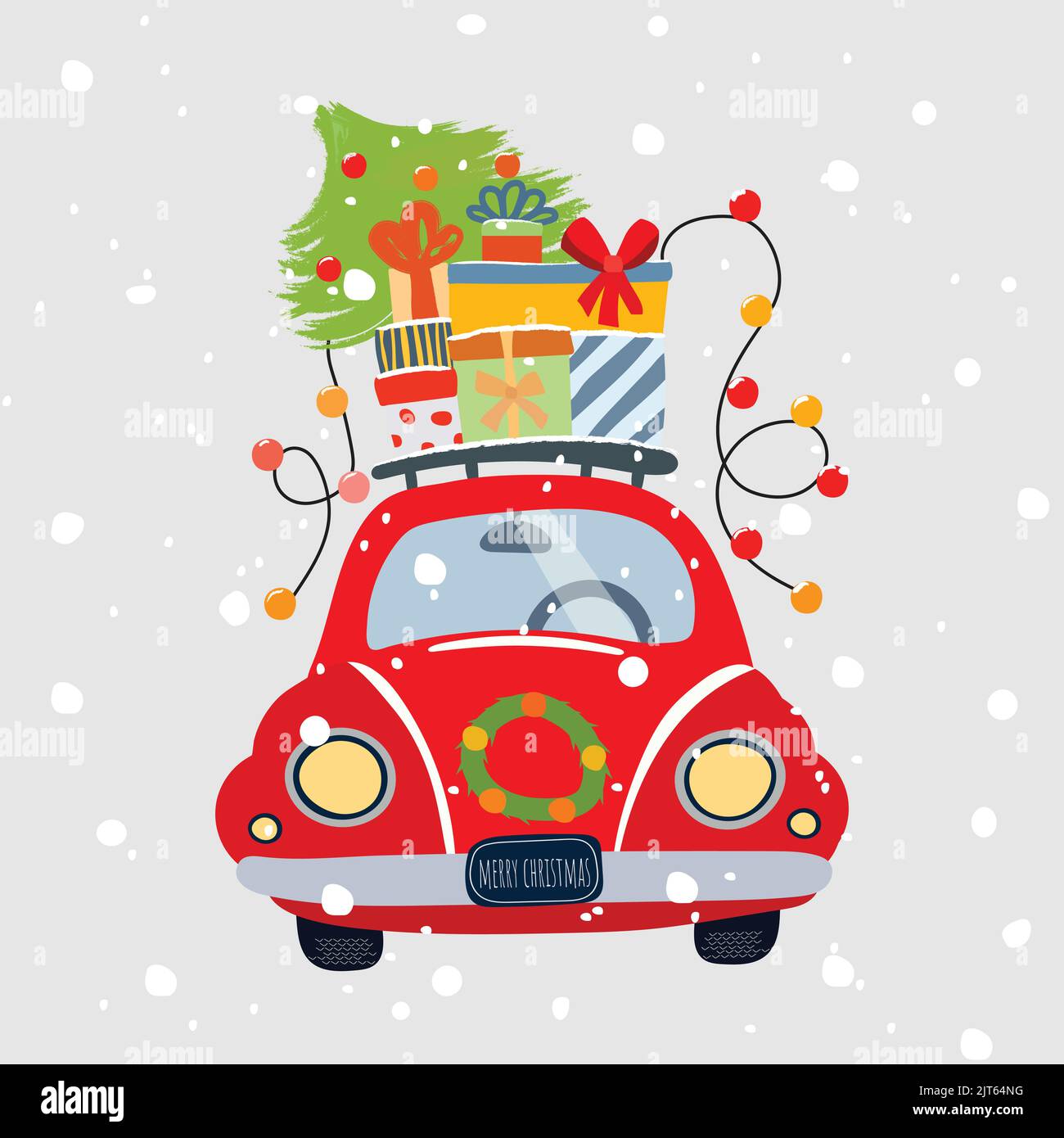 Christmas vector drawings Stock Vector Image & Art - Alamy