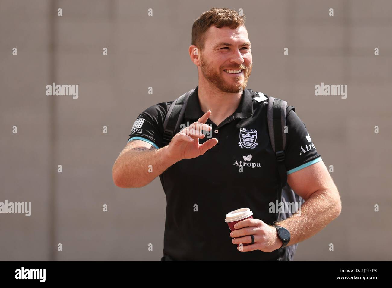 Scott Taylor #30 of Hull FC arrives at the MKM Stadium Stock Photo - Alamy