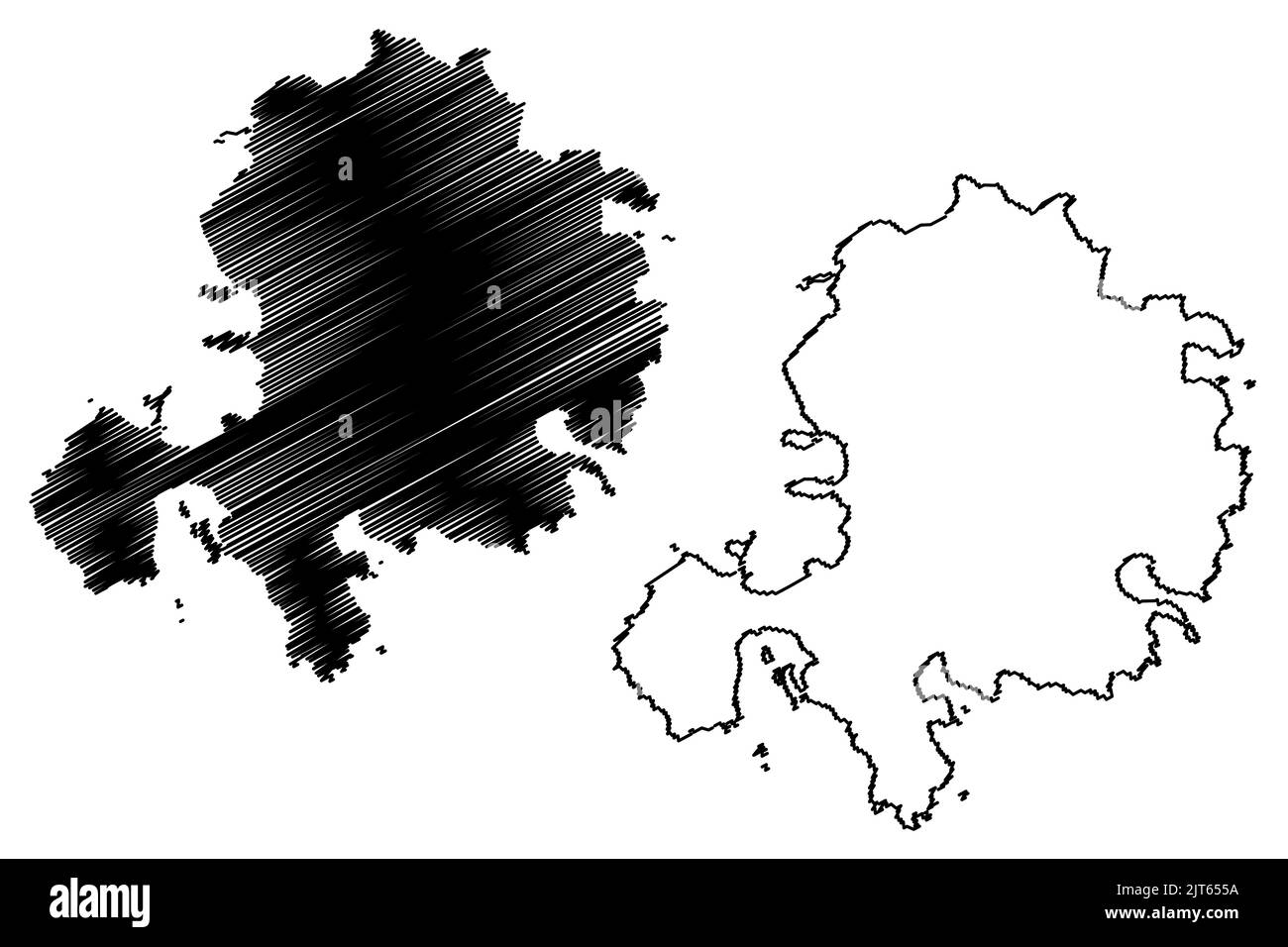 Scilly isle map Black and White Stock Photos & Images - Alamy