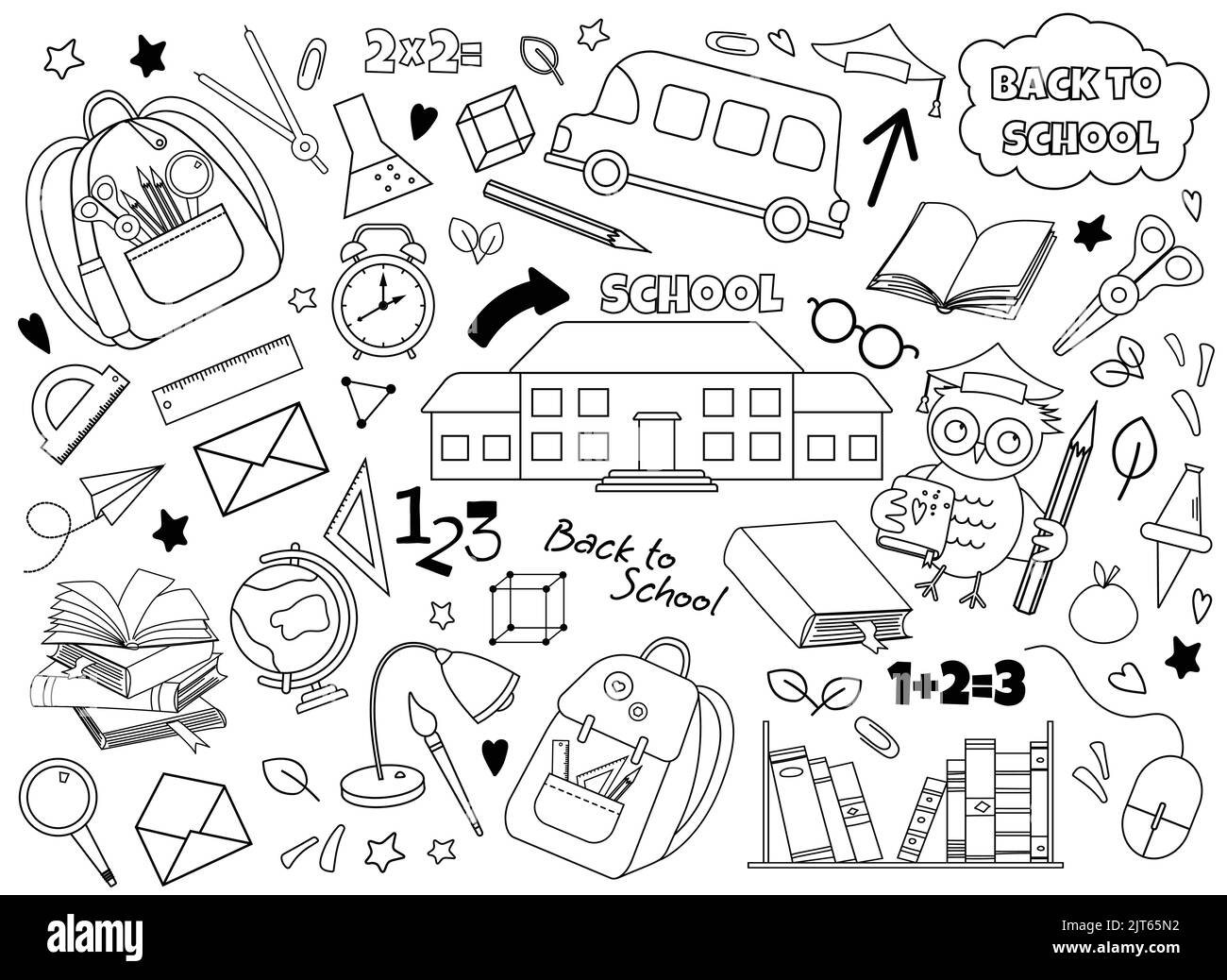 Back to school vector Stock Vector Image & Art - Alamy