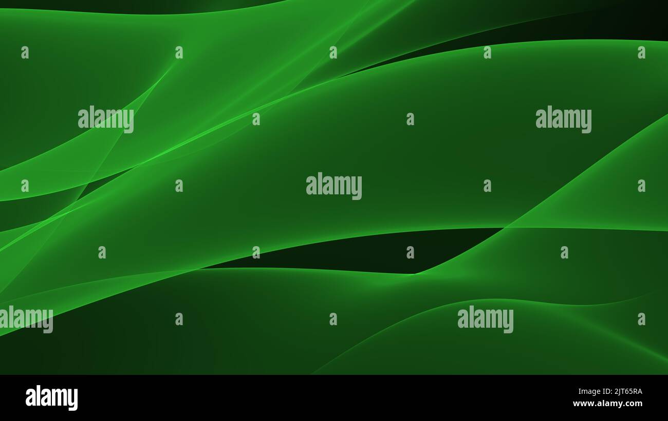 Background abstract 8K green light green dark green black white waves ...
