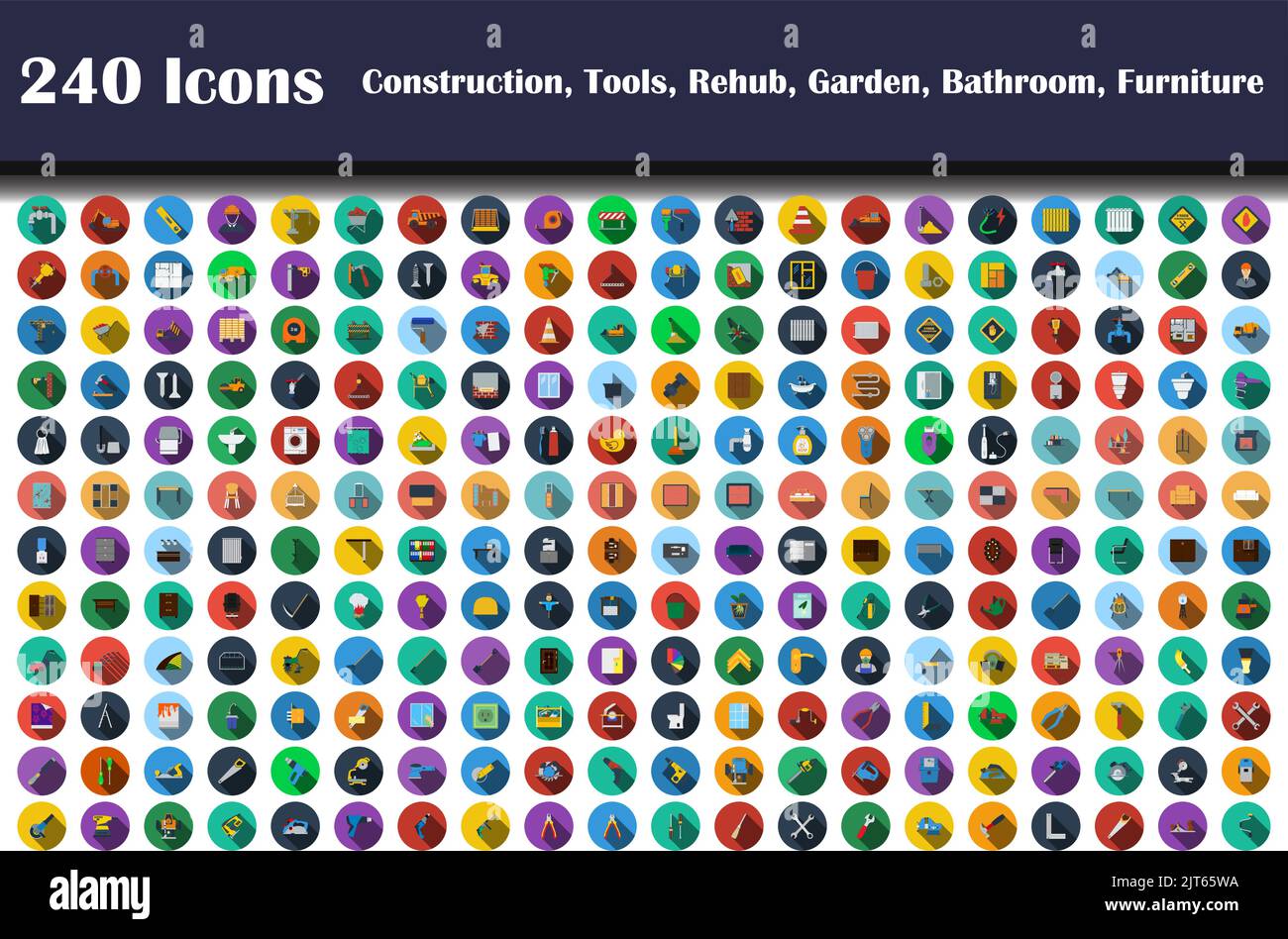 240 icons of construction hi-res stock photography and images - Alamy