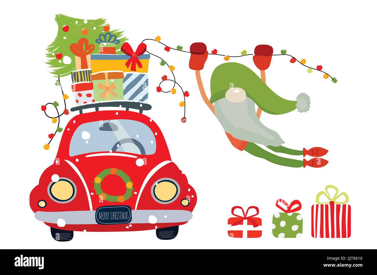 Christmas vector drawings Stock Vector Image & Art - Alamy