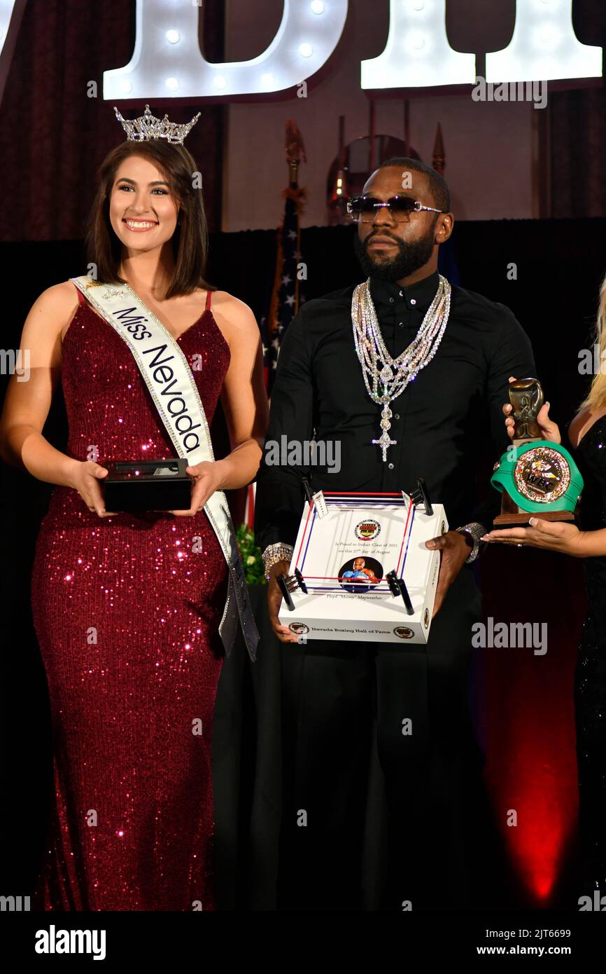 Las Vegas, NV, USA. 27th Aug, 2022. Miss Nevada Heather Renner & Floyd ...