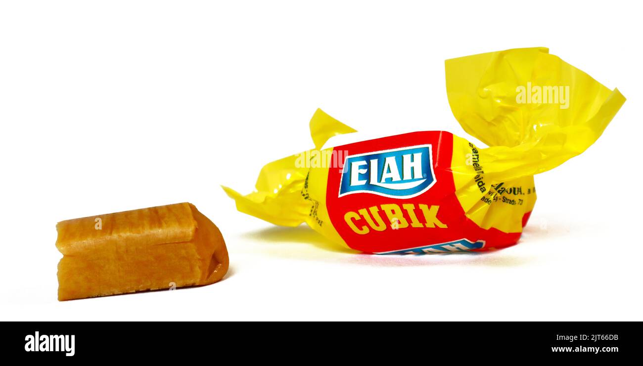 ELAH CUBIX Mou milk soft candies. Elah-Dufour S.p.A. - Italy Stock ...