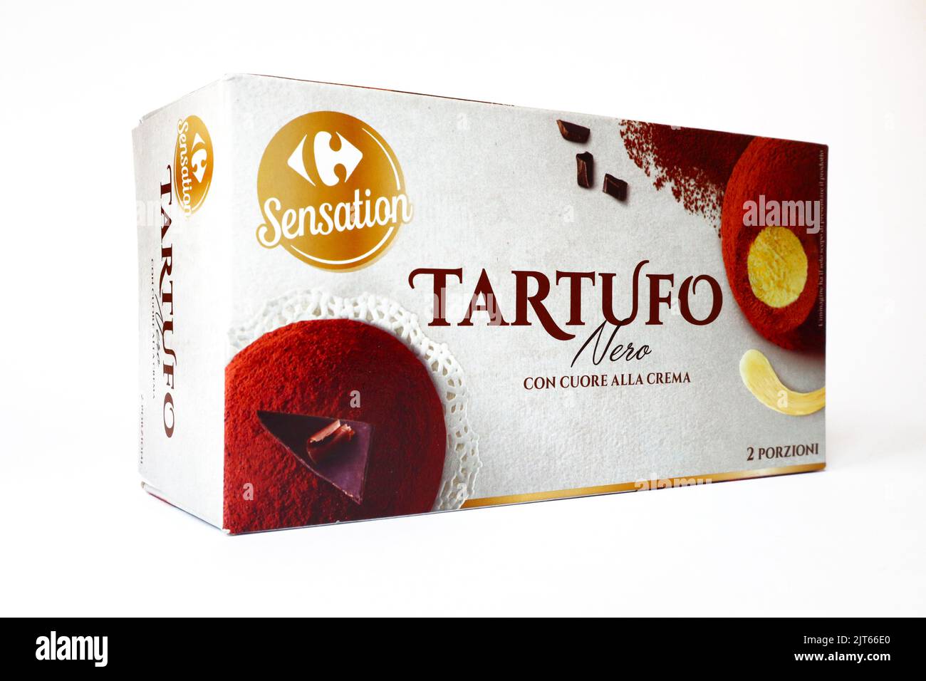 Tartufo Ice Cream sold by Carrefour supermarket chain Stock Photo - Alamy