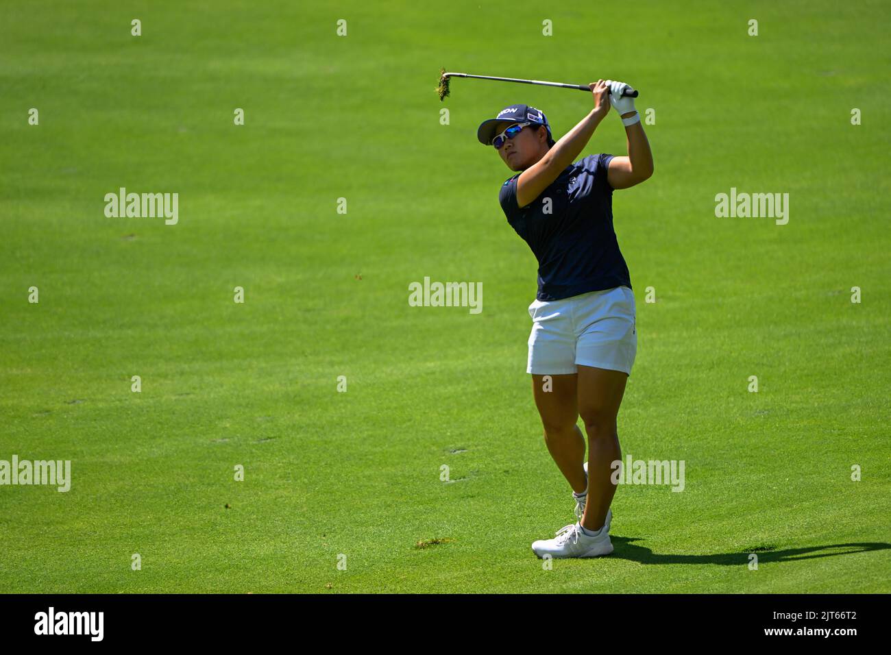 OTTAWA, ON - AUGUST 27: Nasa Hataoka (JPN) hits her approach shot on 1 ...