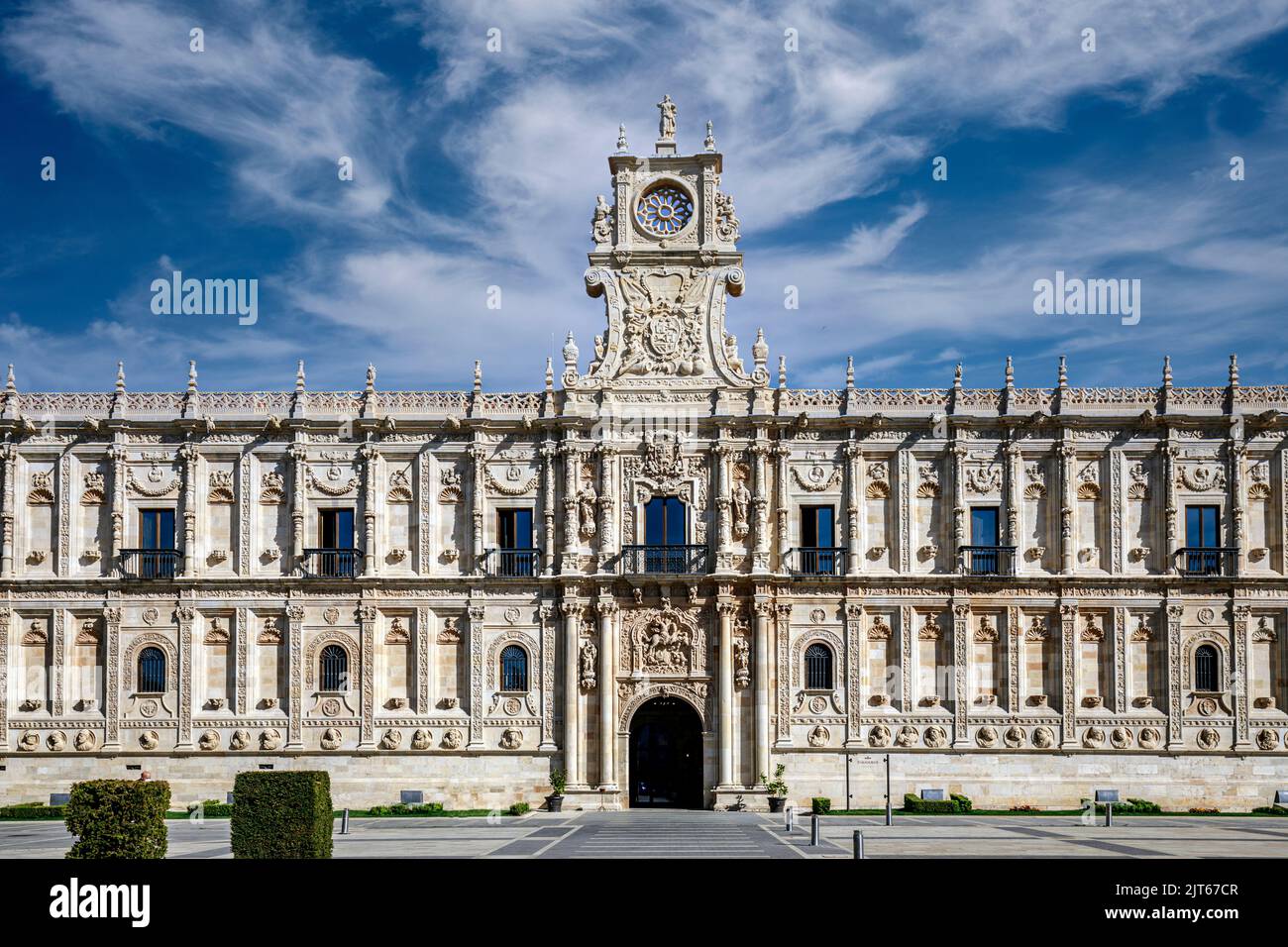 Facade of the convent of San Marco in Renaissance style, a monument in ...