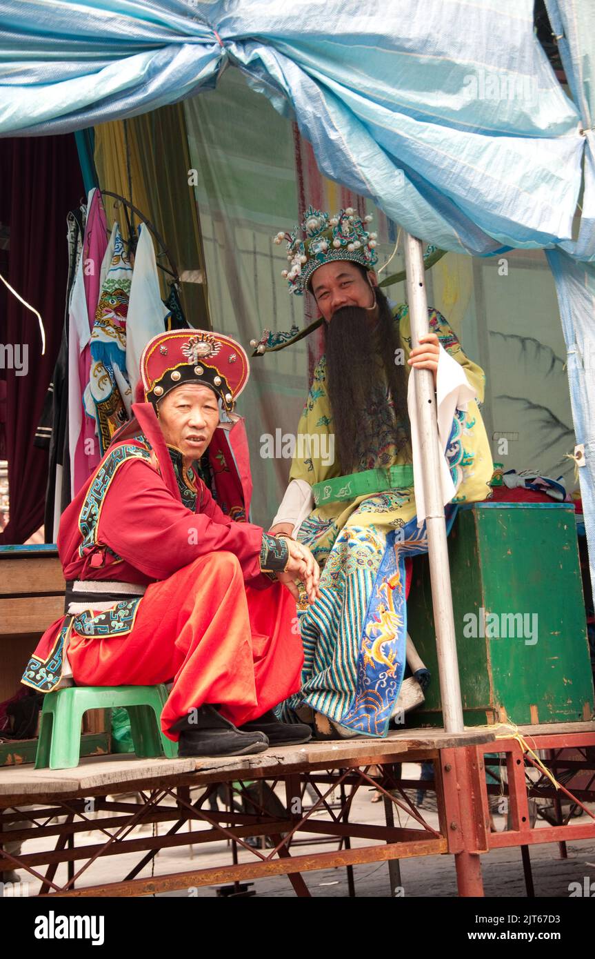 Actors, Chinese Opera, Georgetown, Penang, Malaysia, Asia. Actors ...