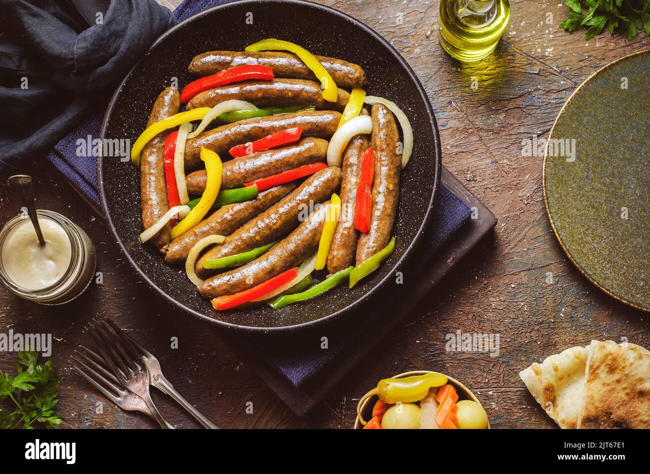 Menu arabic restaurant egypt africa hi-res stock photography and images ...