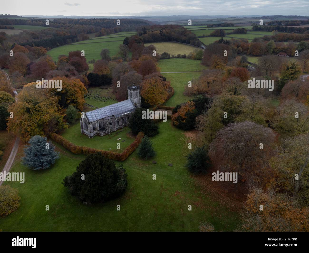 Sledmere Chure Sledmere, east Riding of Yorkshire UK Stock Photo - Alamy